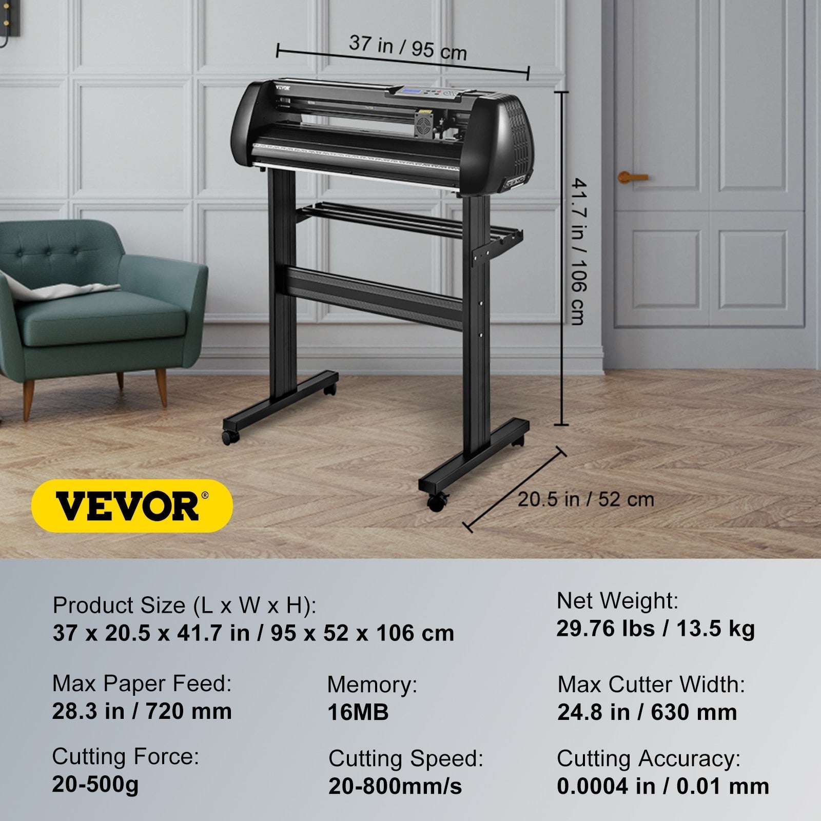 Vinyl Cutter 28"/34" - Plotter Sign Cutting Machine with LCD Display ...