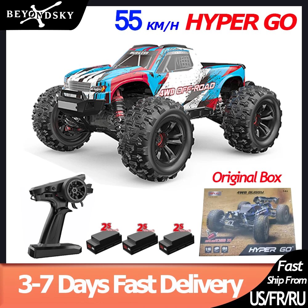 MJX 16207 16208 1/16 RC Car Hyper Go 70KM/H Brushless 4WD Racing Car ...